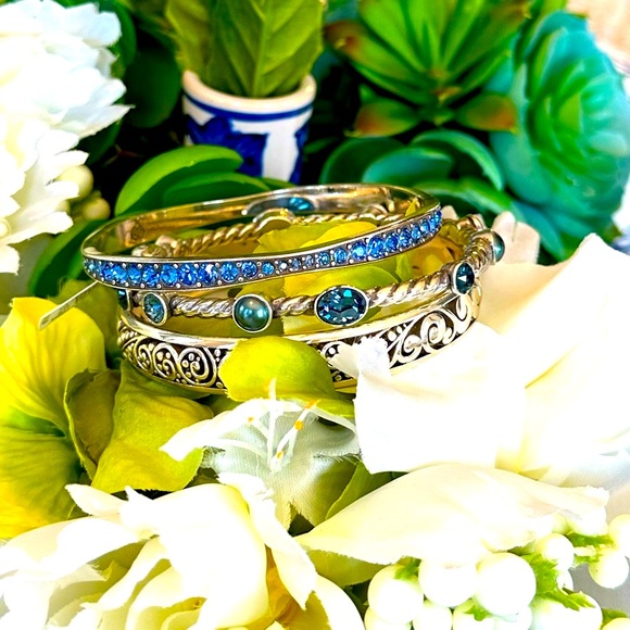 Brighton | Jewelry | Brighton Monte Carlo Blue Swarovski Crystal Pearl ...